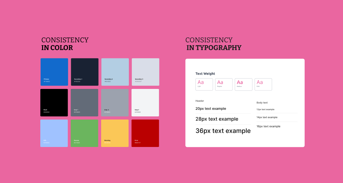 Consistencia en el diseño UX/UI - Achalay!
